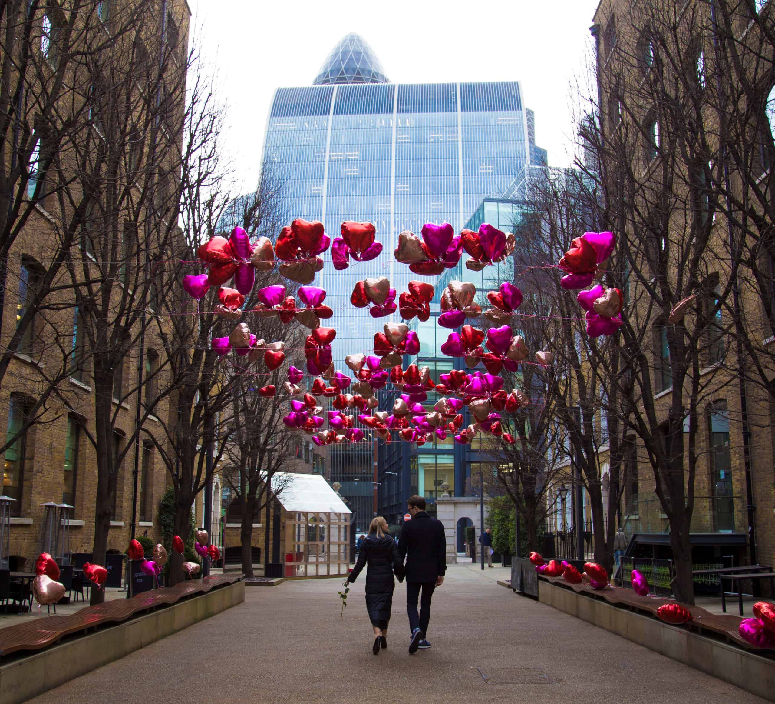 Avenue of Love Returns on Valentines Day - Devonshire Square